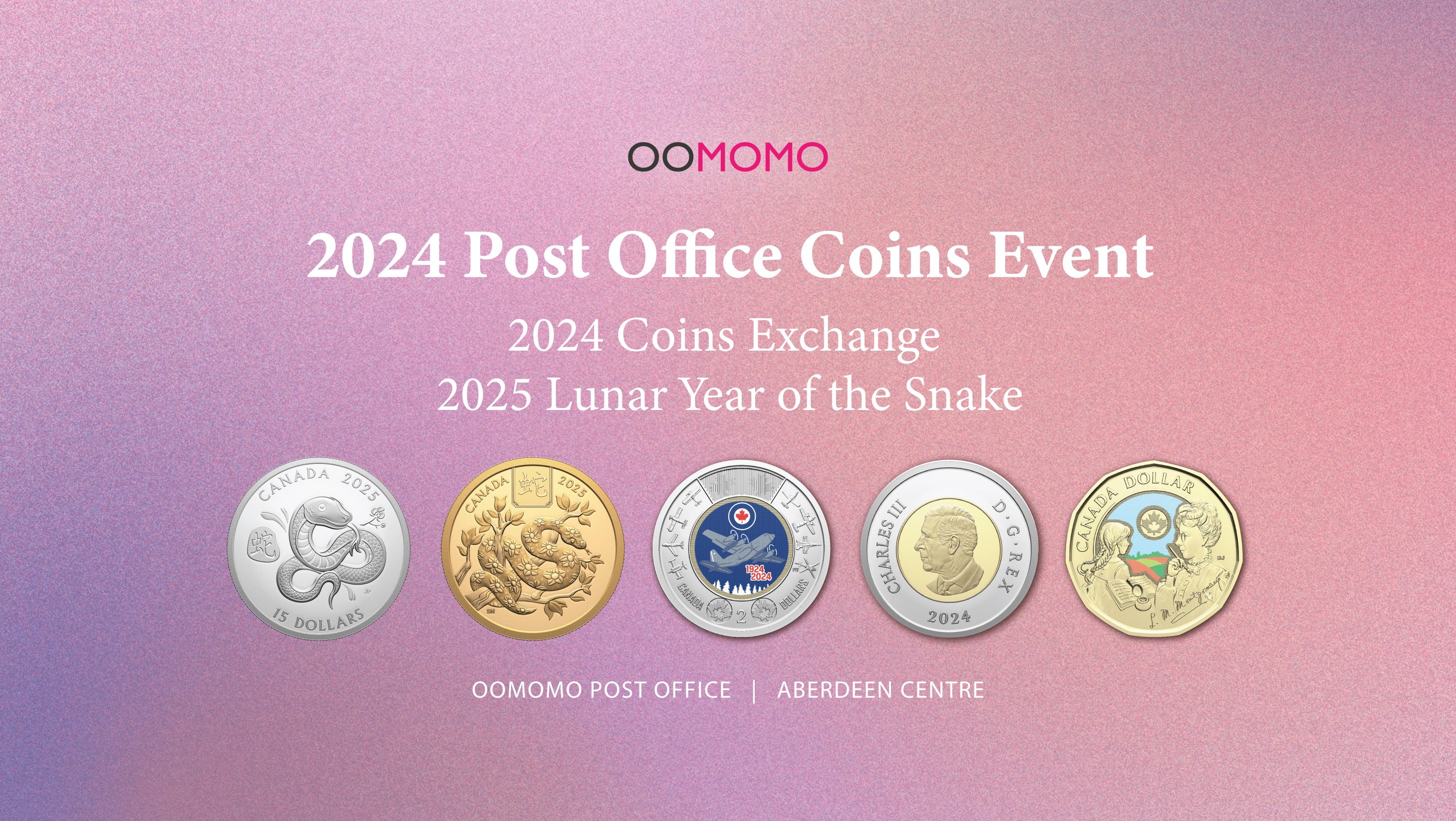 2024 Post Office Coins Event | Oomomo Canada