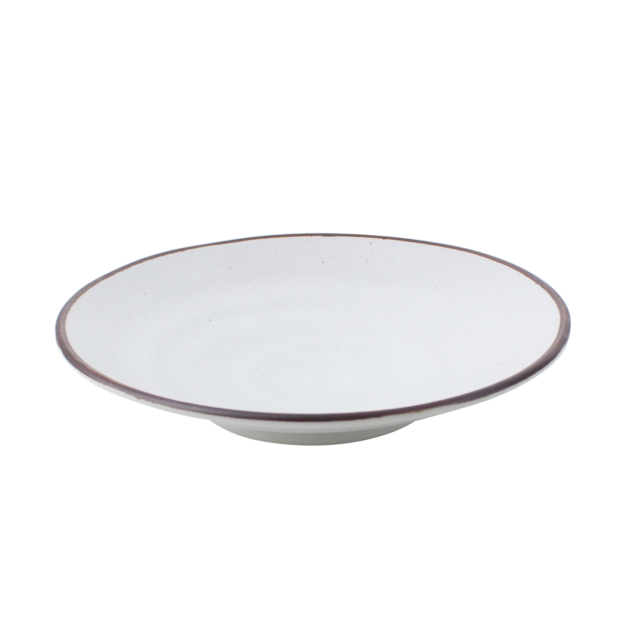 Brown Rim Lightweight Plate d.16.2cm | Oomomo | Oomomo Canada