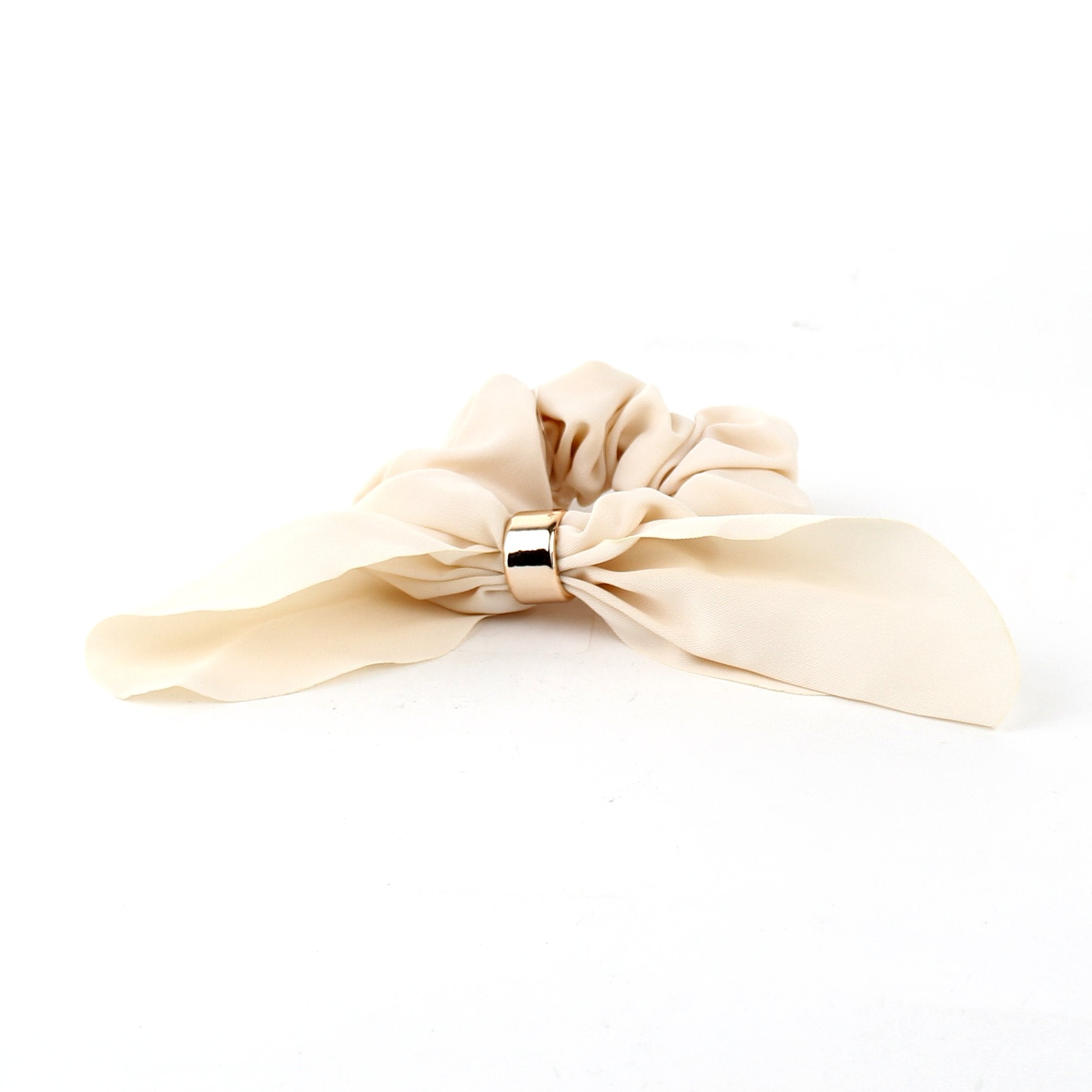 Ribbon-like Scrunchie with Ring | Oomomo