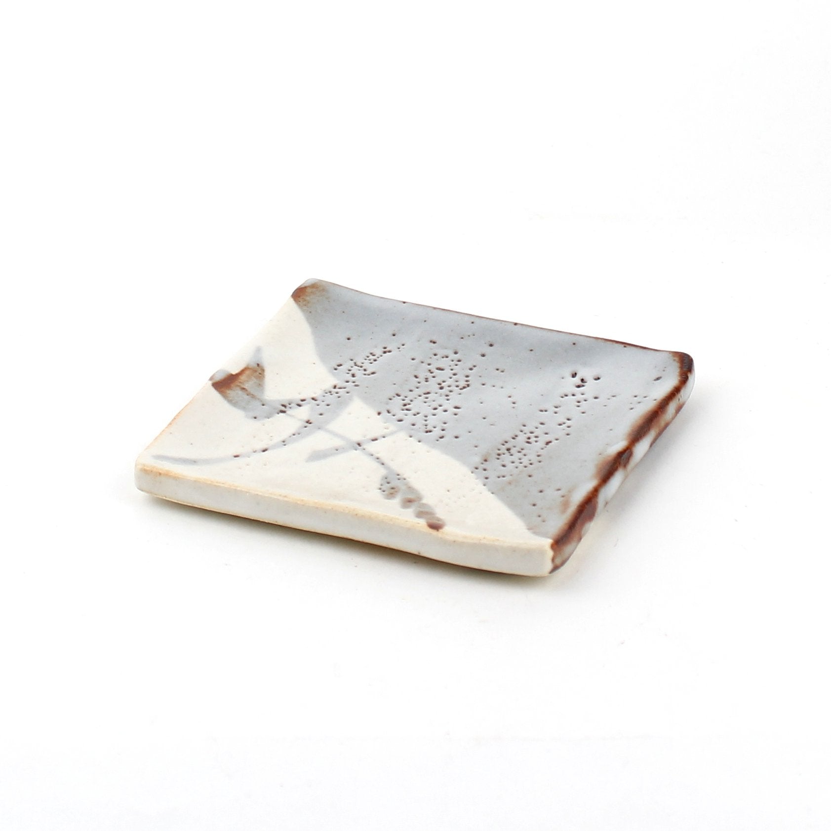 Split Colouring/Square 10 cm Ceramic Square Dish