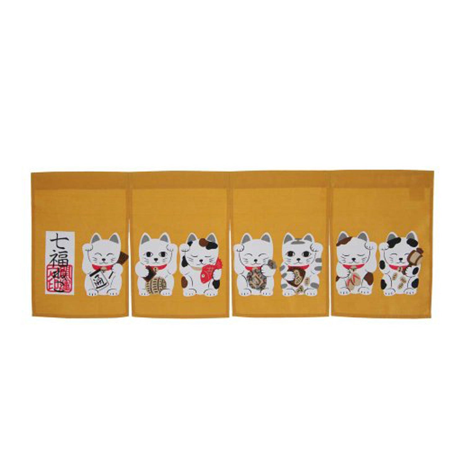 20% off Discount on Japanese Style Seven Lucky Cat Noren Curtain ...